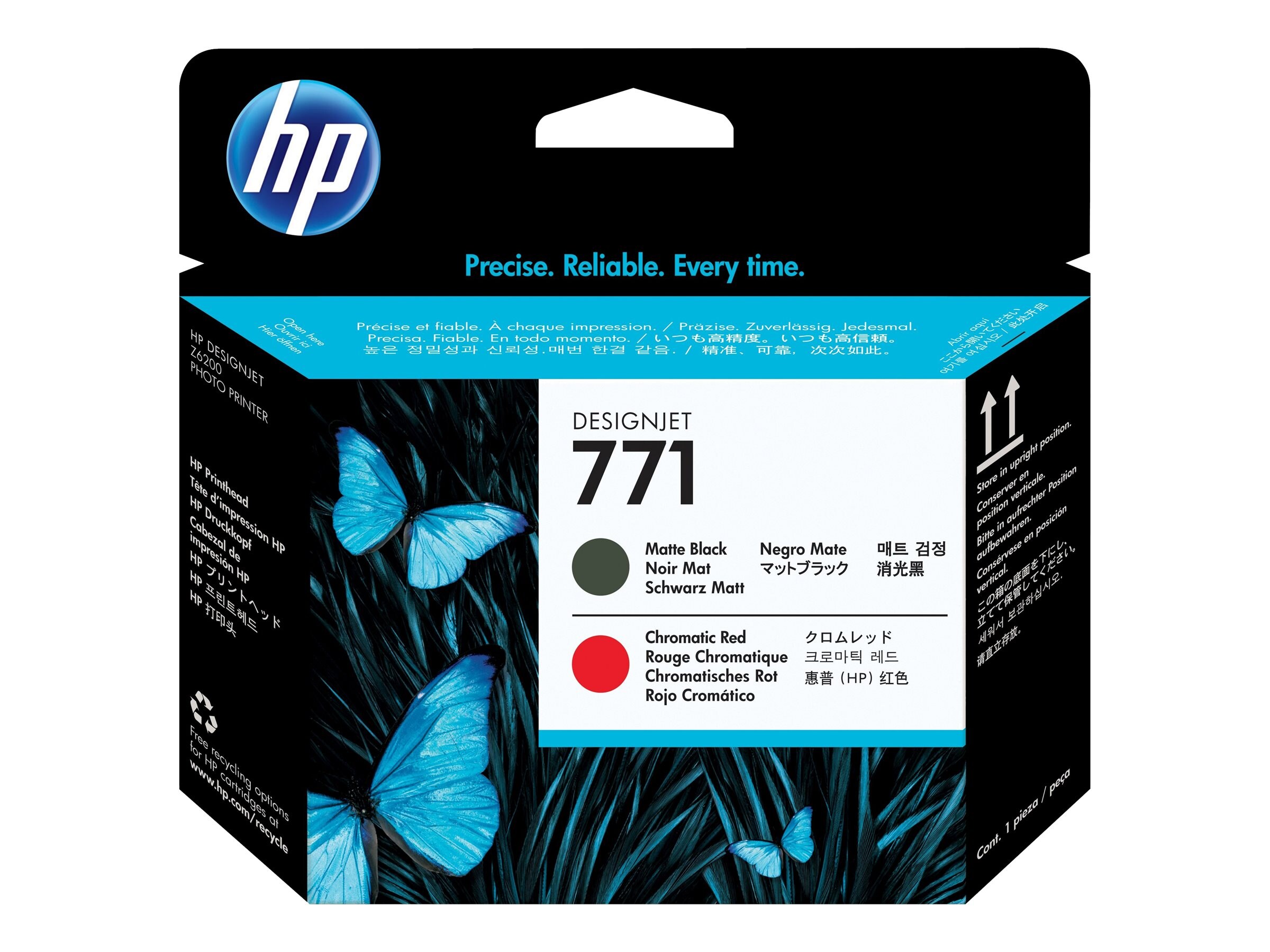 HP 771 Matte Black Chromatic Red Designjet Printhead (CE017A)