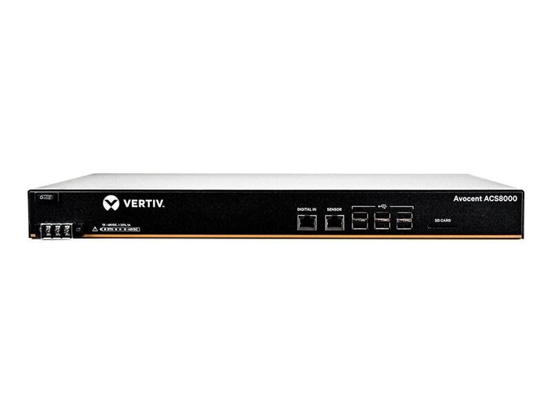 Vertiv Avocent 8-Port ACS SGL DC 8000 Serial Console Server (ACS8008SDC ...