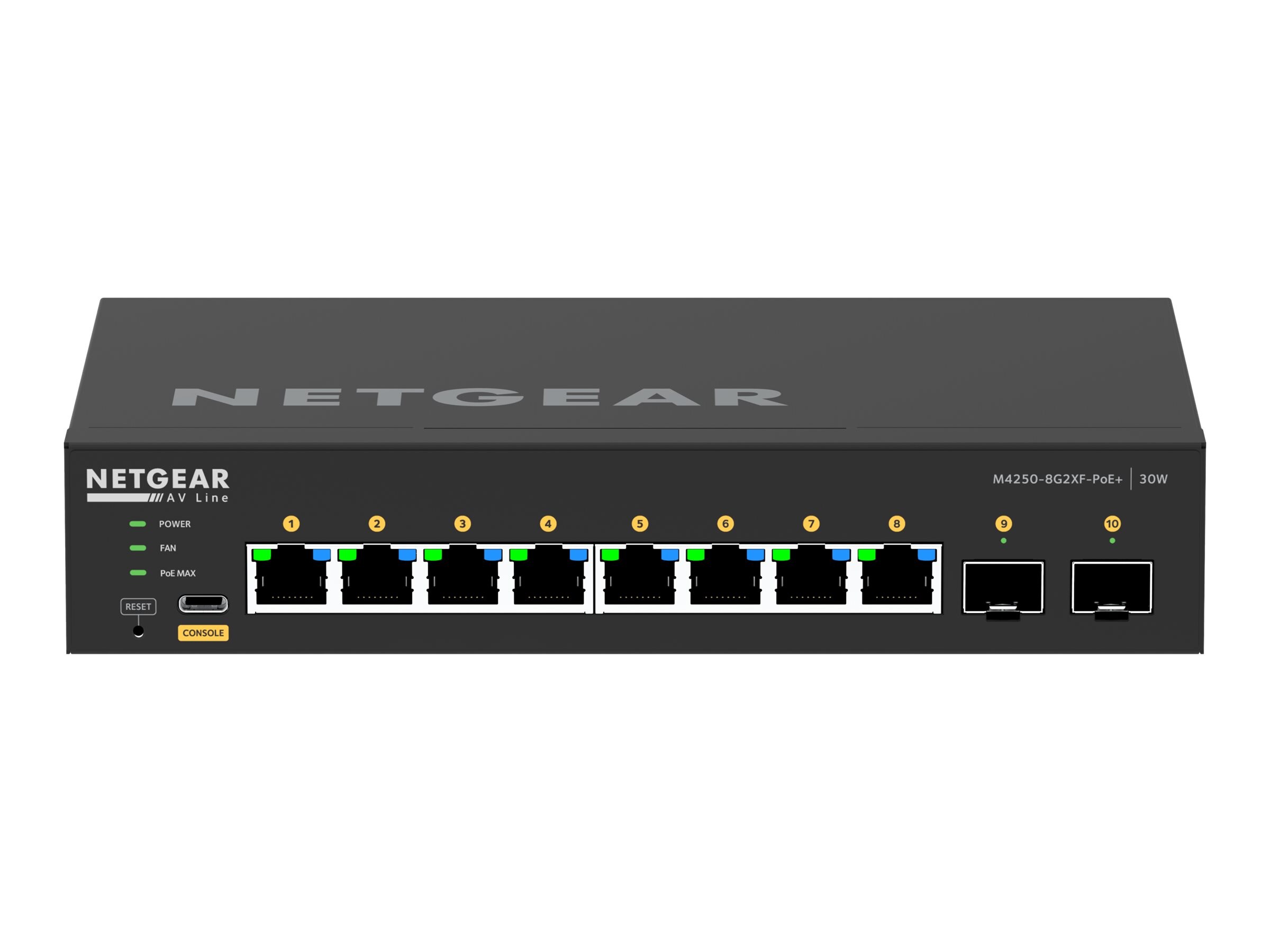 Netgear AV M4250-8G2XF-POE FULL MNGD (GSM4210PX-100NAS)