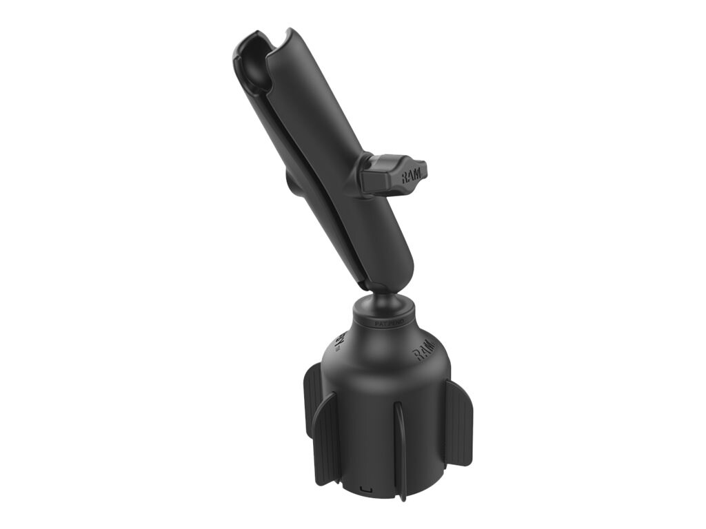 Ram Mounts Stubby Cup Holder Mount with Double Socket Arm - Long (RAP-B ...