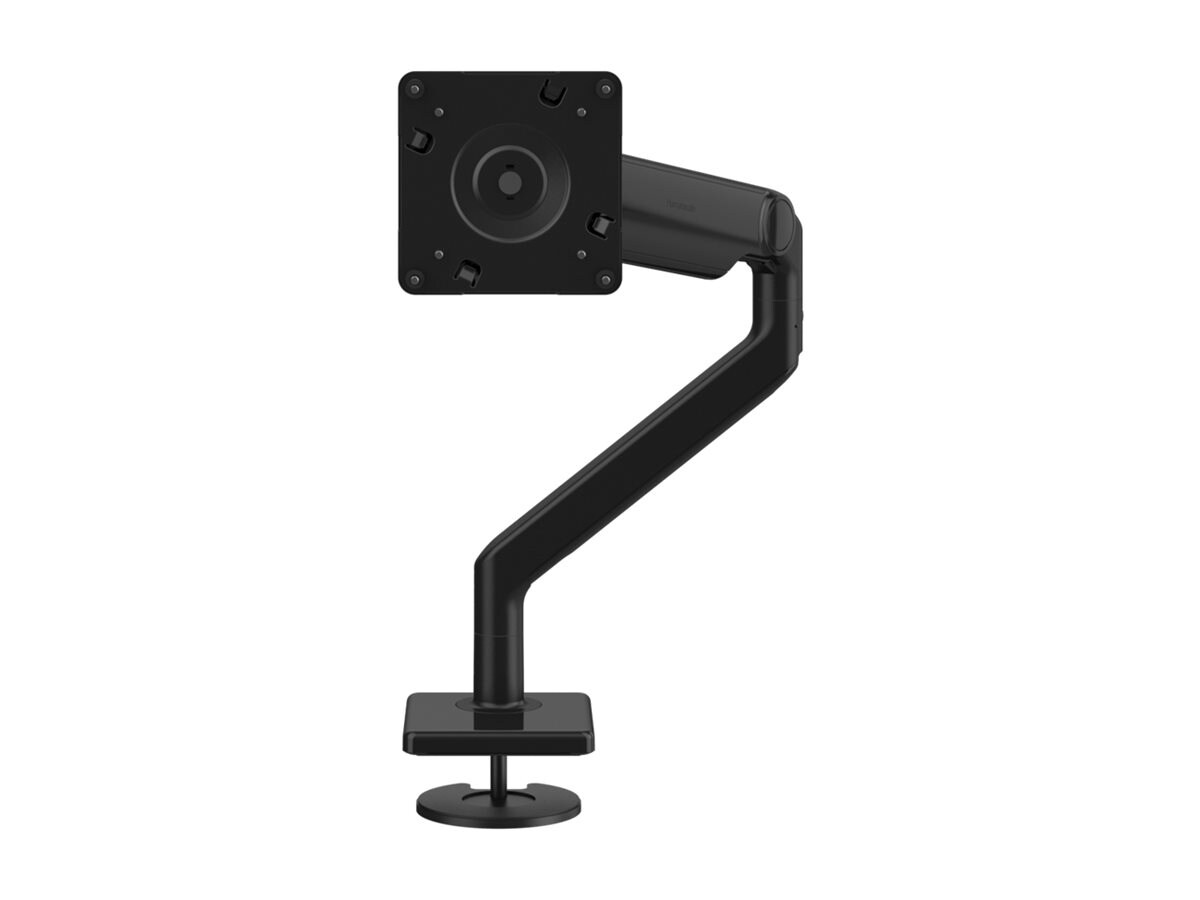 Humanscale M 2.1 Monitor Arm, Bolt-Through Mount, Black, Angled ...