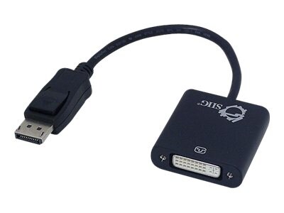 Siig DisplayPort to DVI M F Adapter Converter, Black (CB-DP0P11-S1)