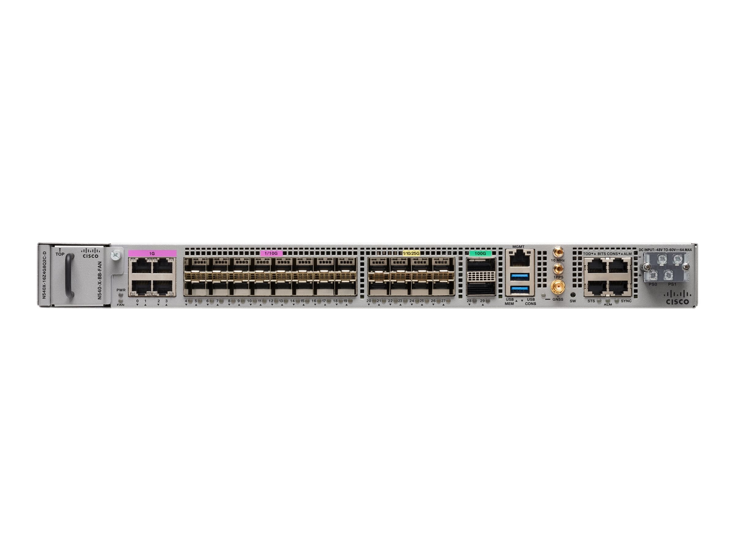 Cisco NCS540 16 x 10G4 x 1G CU8X25G2X (N540X-16Z4G8Q2C-D)