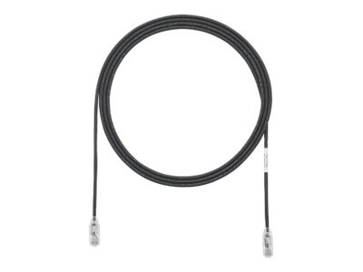 Panduit CAT6 28AWG UTP Copper Patch Cable, Black, 1ft (UTP28SP1BL)