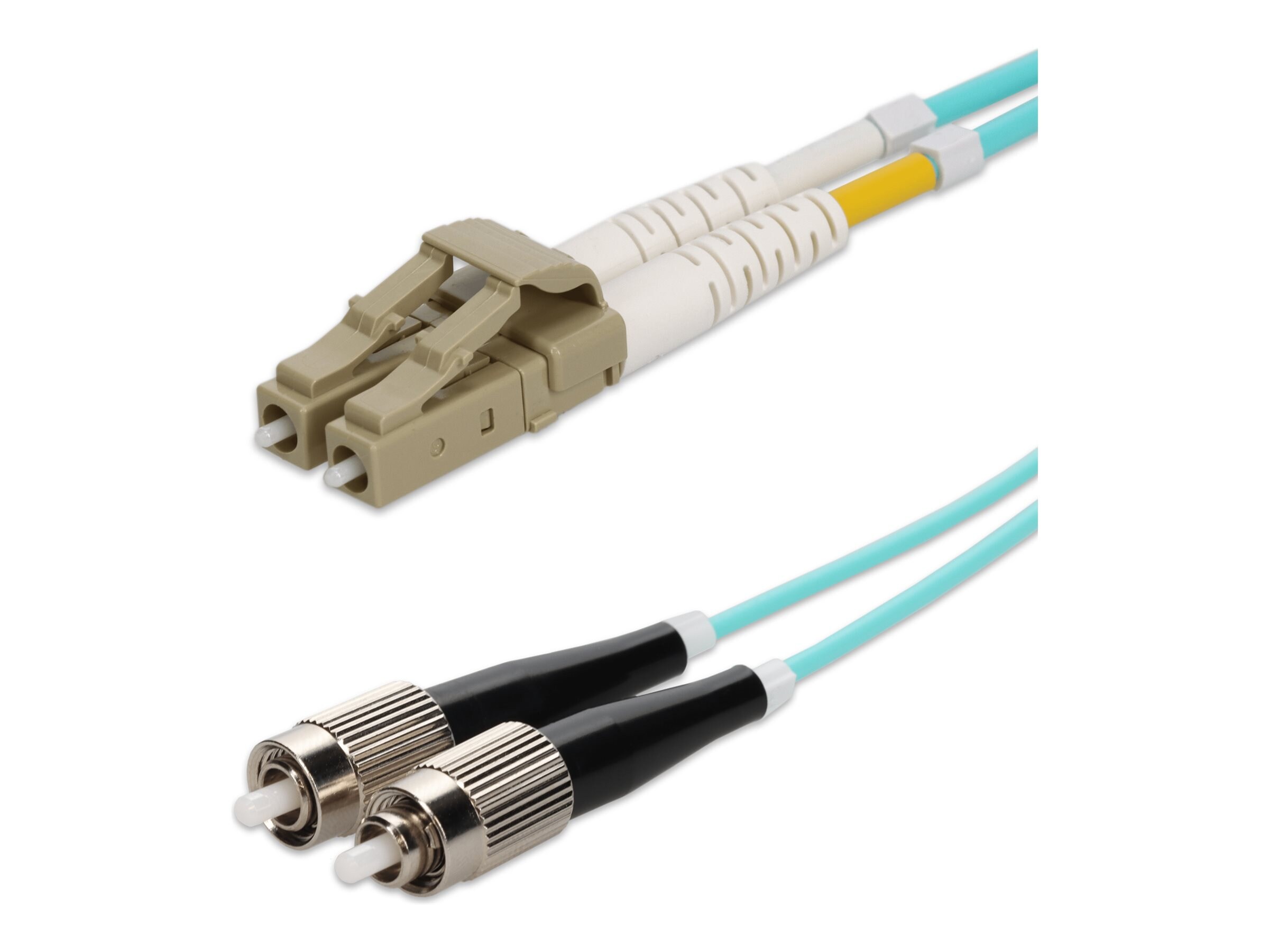 AddOn LC to FC OM4 Duplex OFNR (Riser-Rated) Fiber Patch Cable, (ADD-LC ...