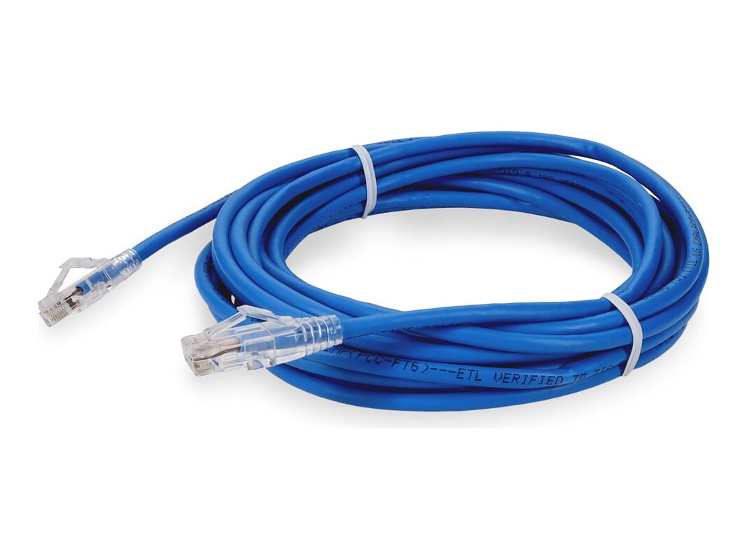 AddOn Cat6 Straight UTP Plenum-Rated Copper Patch Cable, Blue, (ADD ...