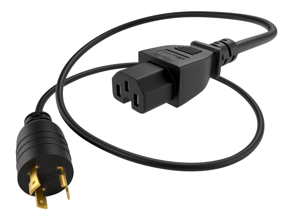 UNC Power Cord L6-20P - C15 15Amp (PWCD-L620PC15-15A-10F-BLK)
