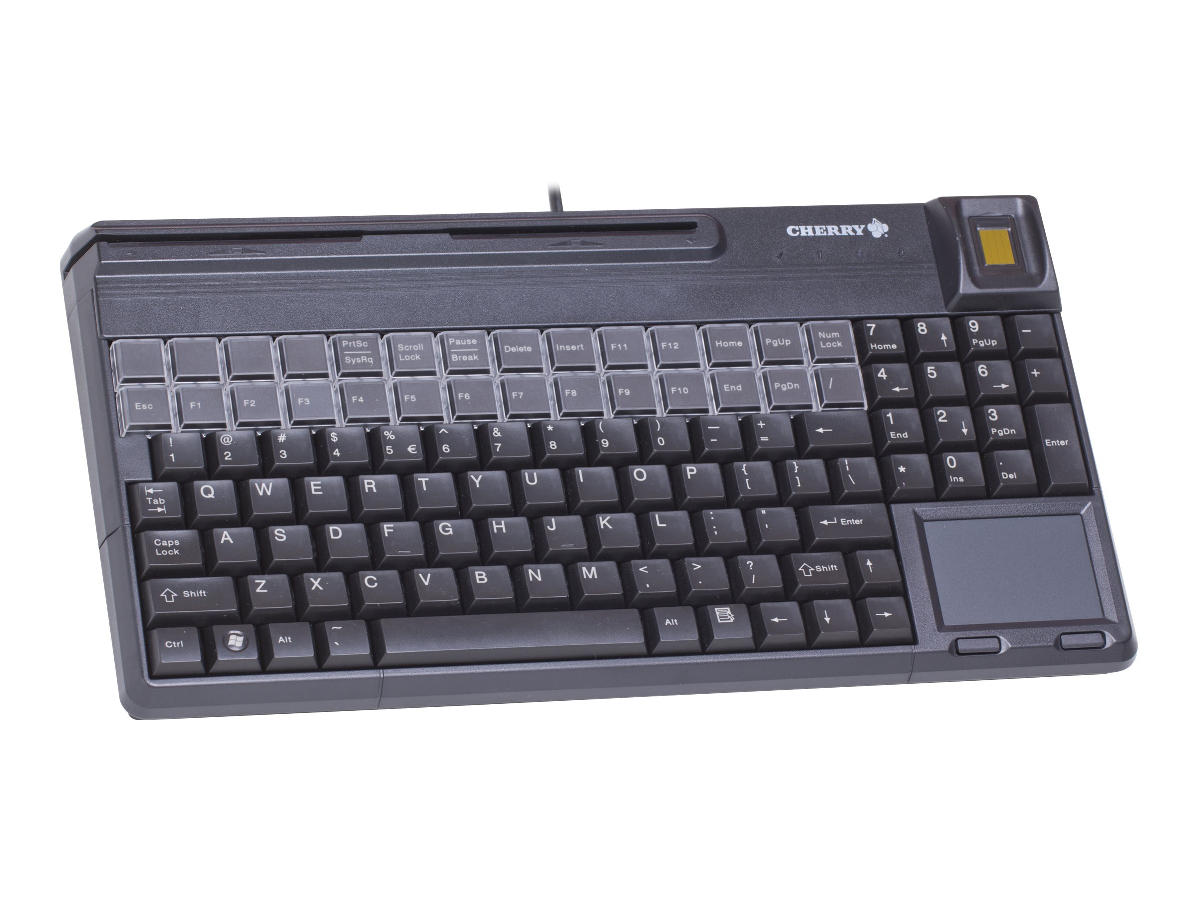 Cherry USB Keyboard with Touchpad, Biometric Sensor (G8662461EUADAA)