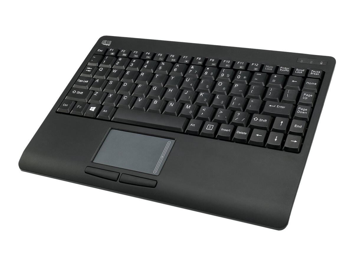 Adesso Wireless Mini Touchpad Keyboard, Black (WKB-4110UB)