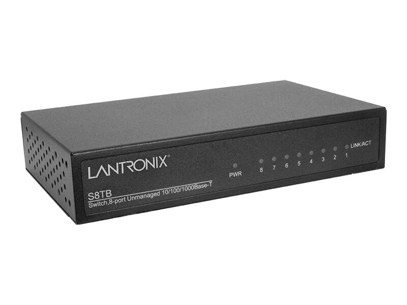 Lantronix UNMANAGED SWITCH, 8-PORT GIGAB (S8TB-SA )