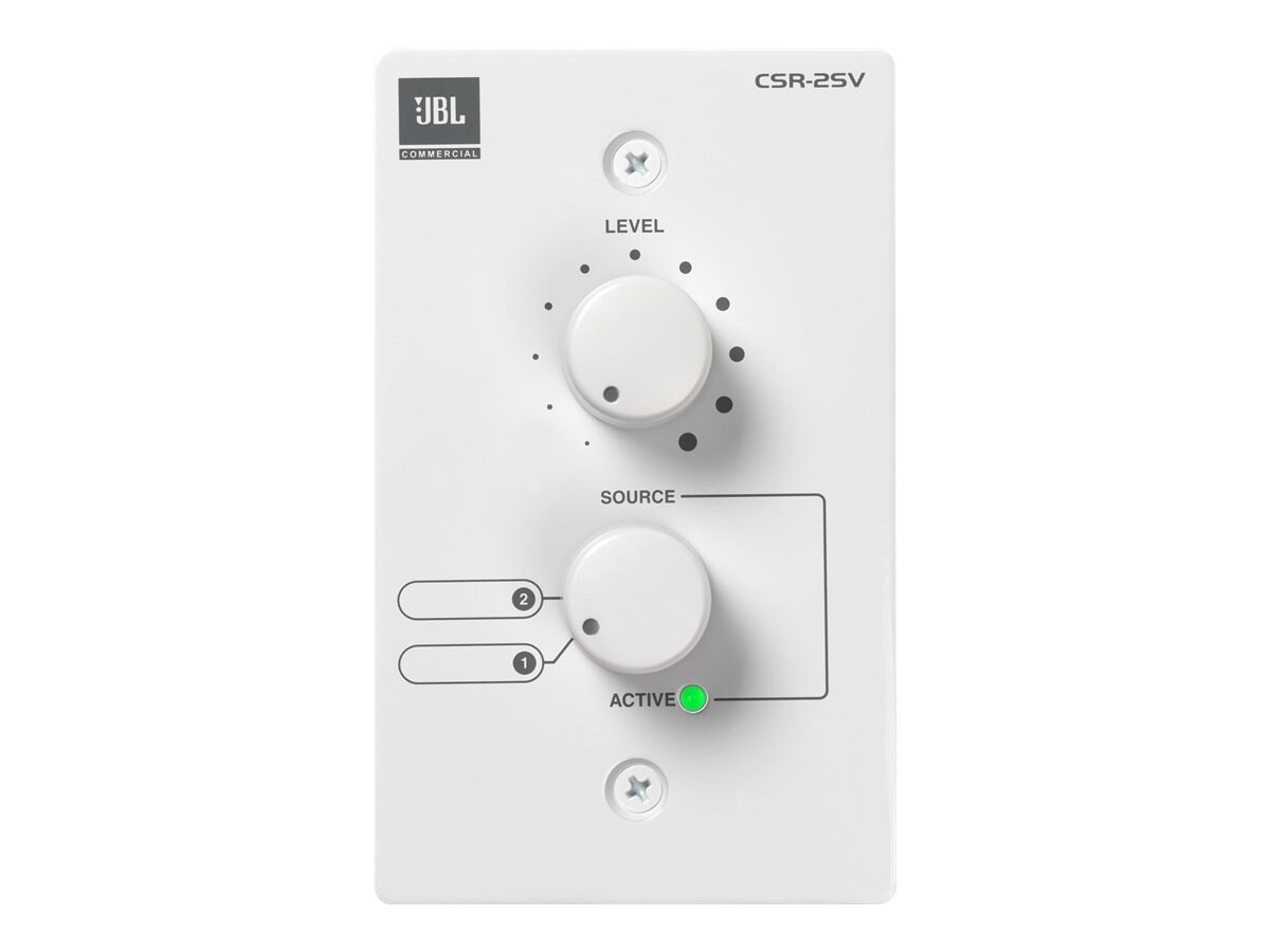JBL Wall Controller with 2-Position Source Selector and Volume ...