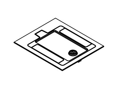 Legrand FLOOR BOX COVER ASSEMBLY (RFB119CTCBK )