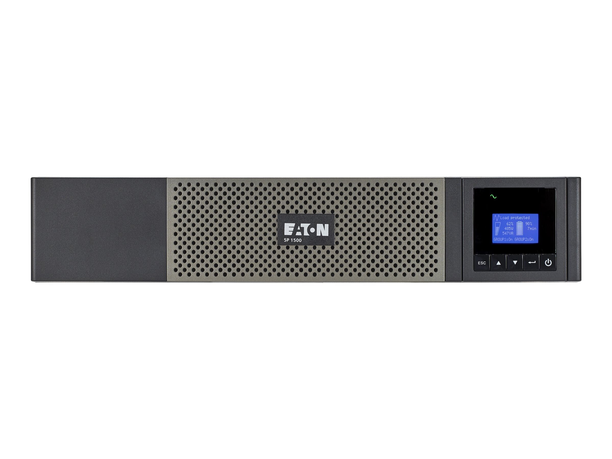 Eaton 5P 1500VA 1100W 120V Rackmount Compact 2U UPS 5-15P Input (5P1500RC)
