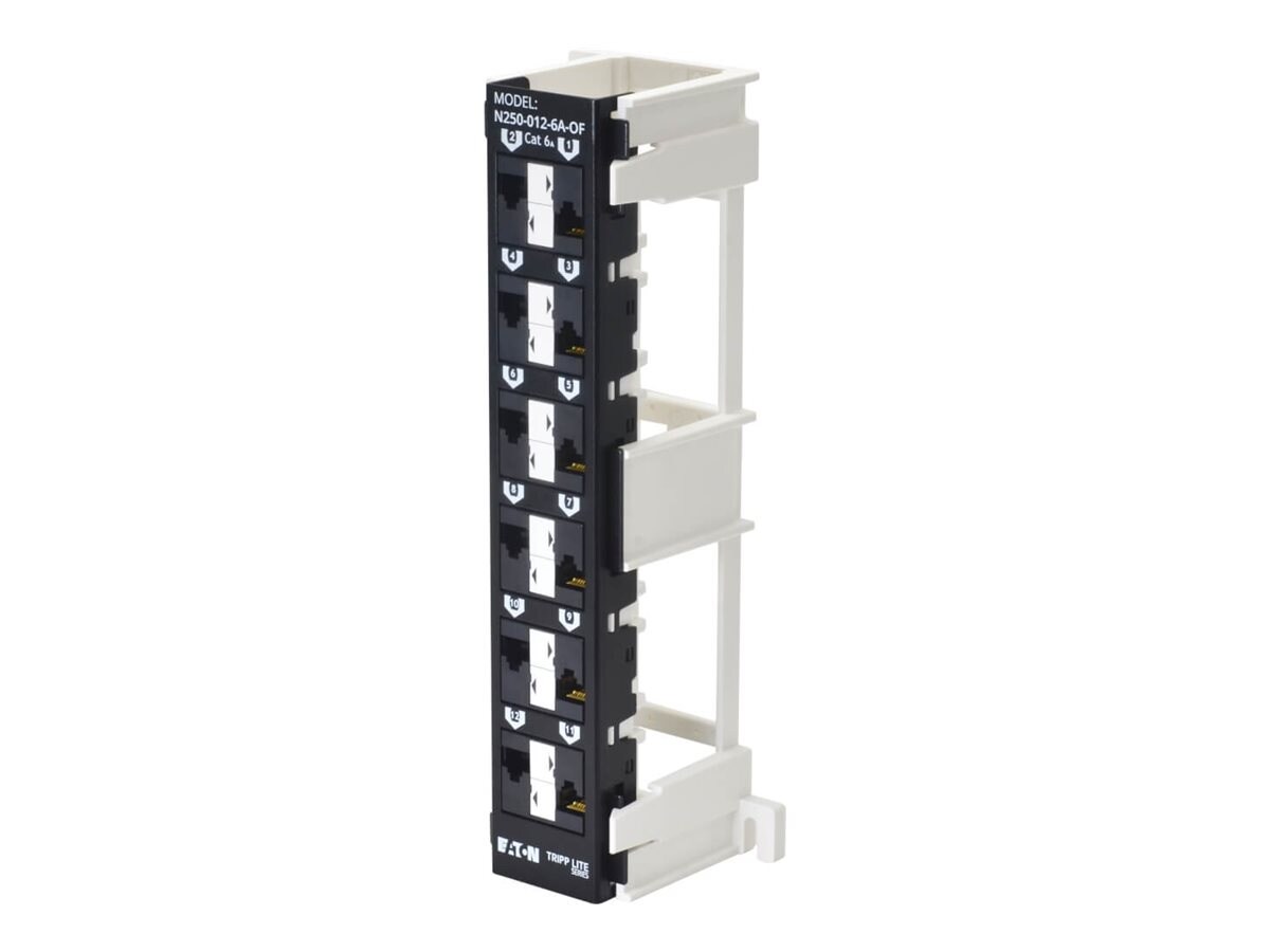 Tripp Lite 12-Port Cat6a Wall-Mount Patch Panel - PoE+ (N250-012-6A-OF)
