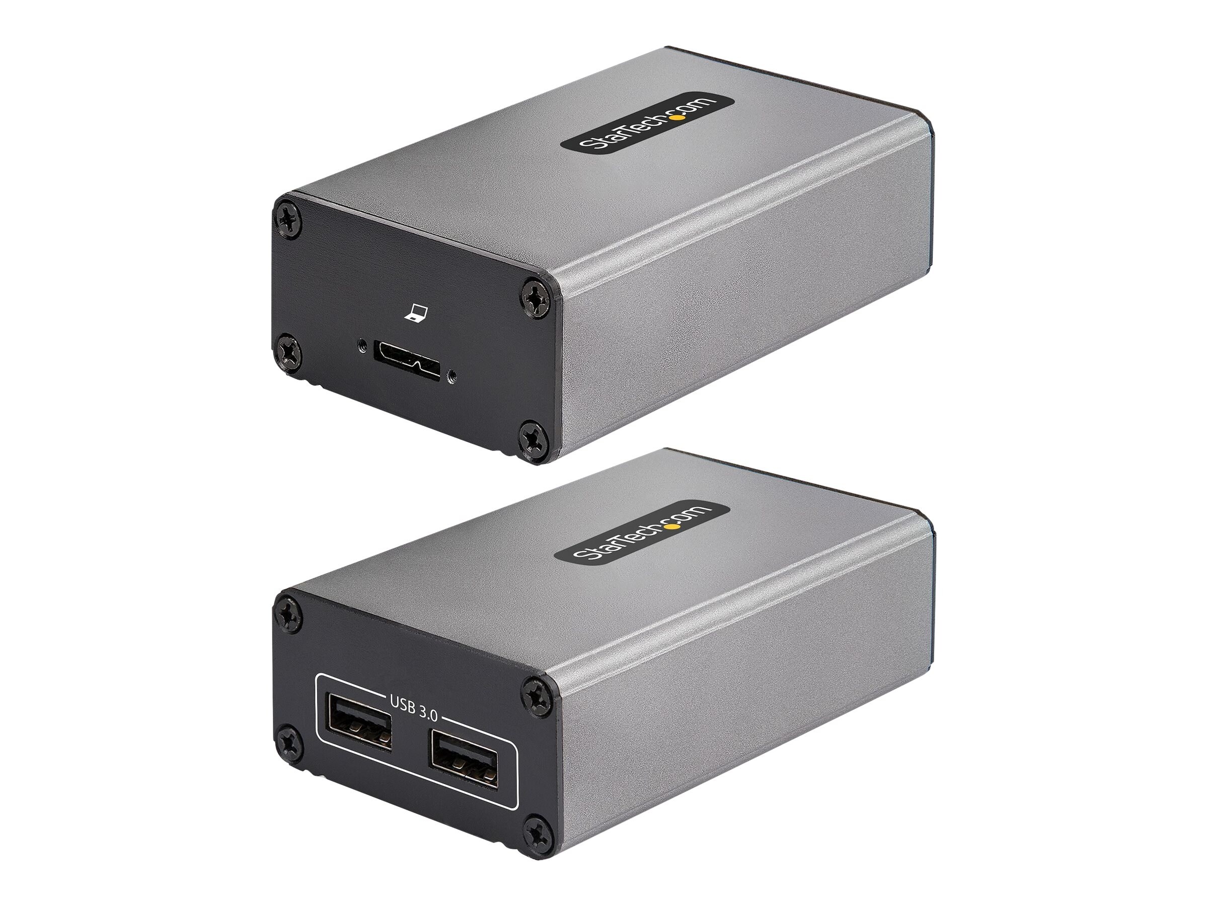 StarTech.com 2-Port USB 3.0 Extender over OM3 Multimode Fiber, (F35023 ...