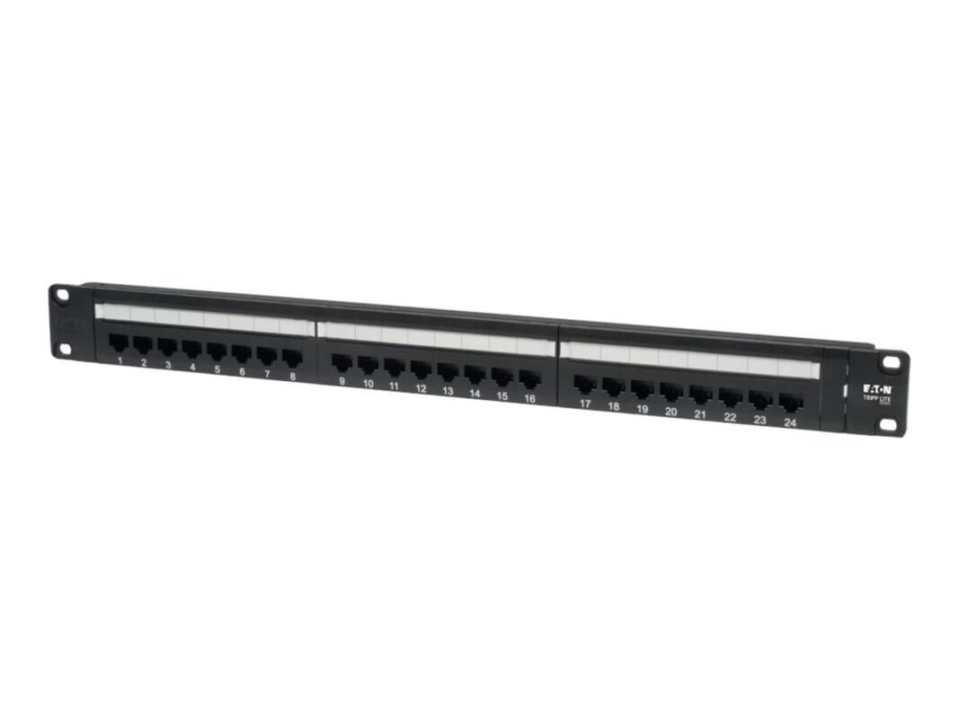 Tripp Lite 24-Port Cat6 Cat5 Patch Panel Rackmount 110 Punch (N252-024)