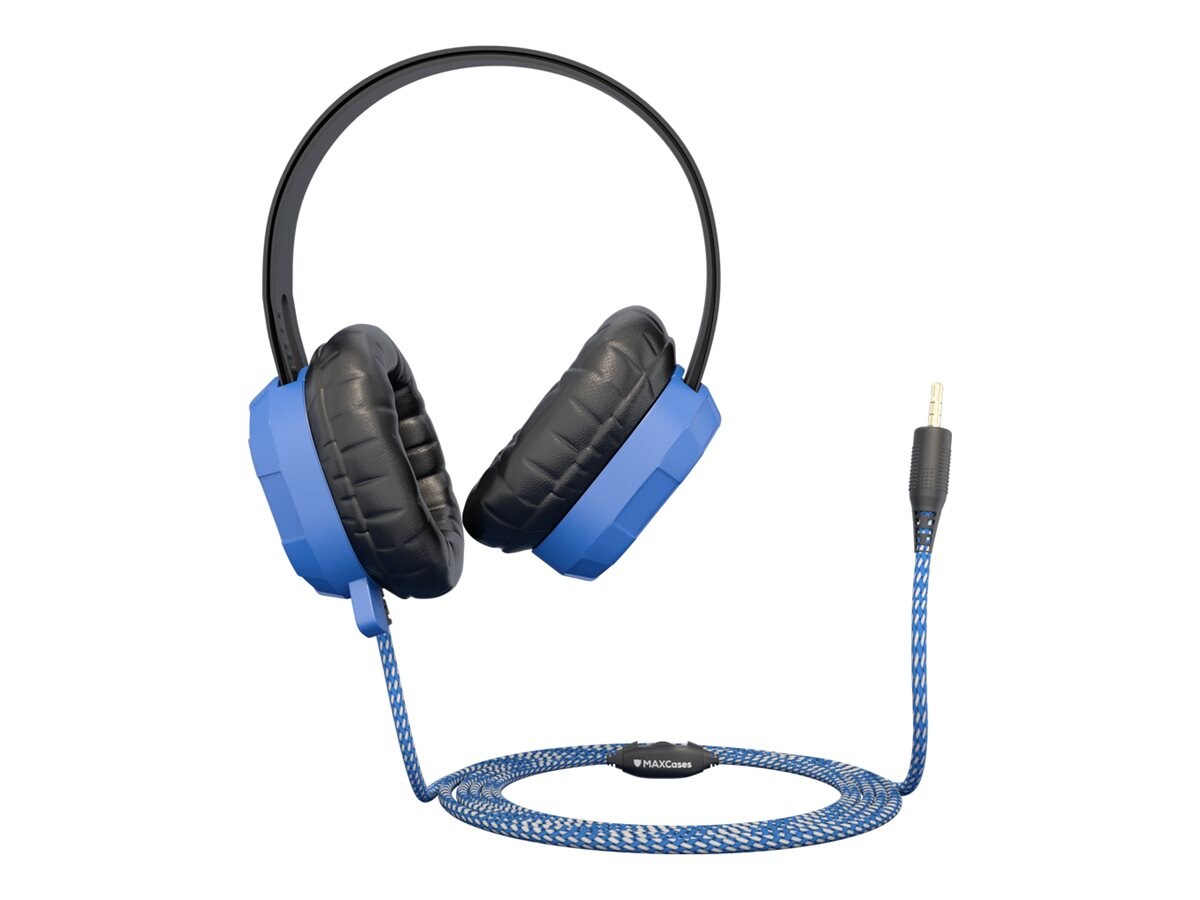 Max Cases Headphone-X w braided cable (MC-HPX-BLU)