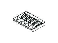 APG Till Series 1611 1811 Drawers 5-Bill 5-Coin Plastic Hold (PK-15VTAP-BX)