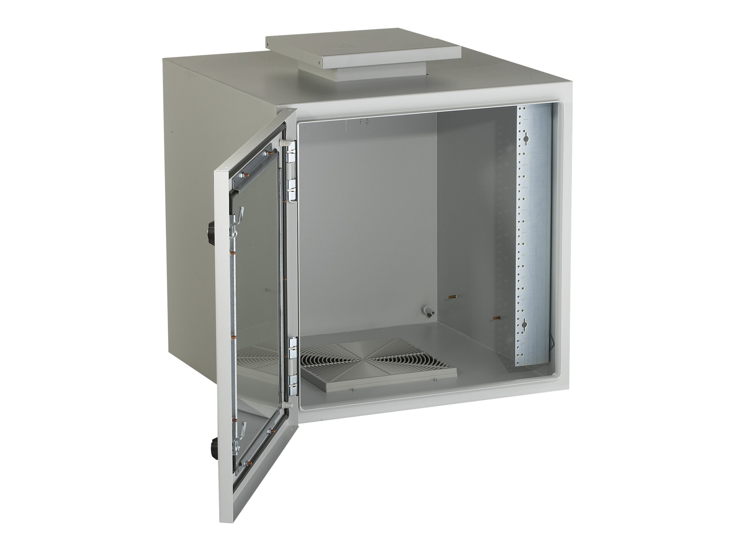 Black Box ClimateCab 12U Wallmount Cabinet w Fan, 24"Cube, (RMW5120AF)