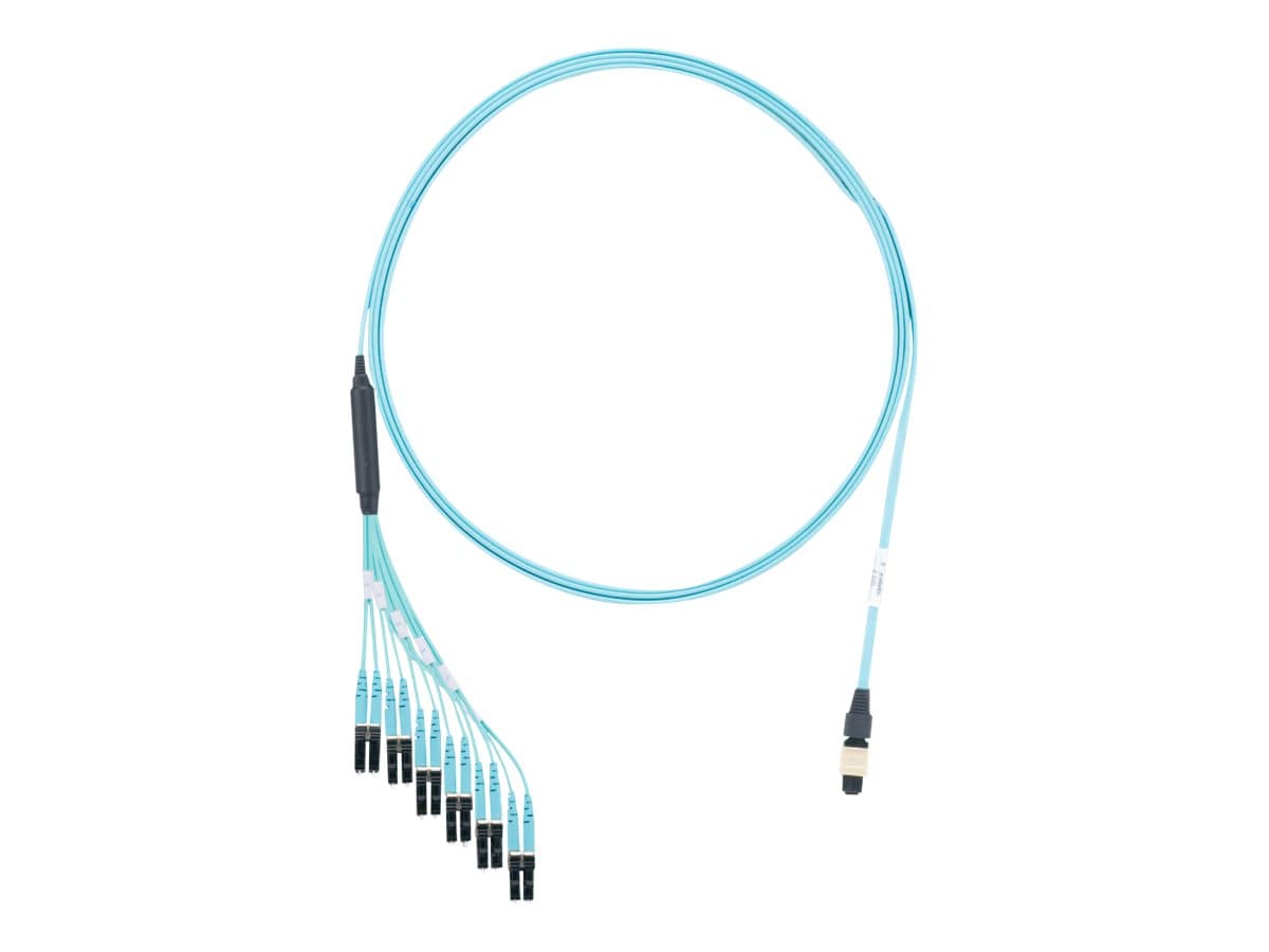 Panduit 12-Fiber PanMPO to LC Uniboot OM3 LSZH Standard IL Fiber ...