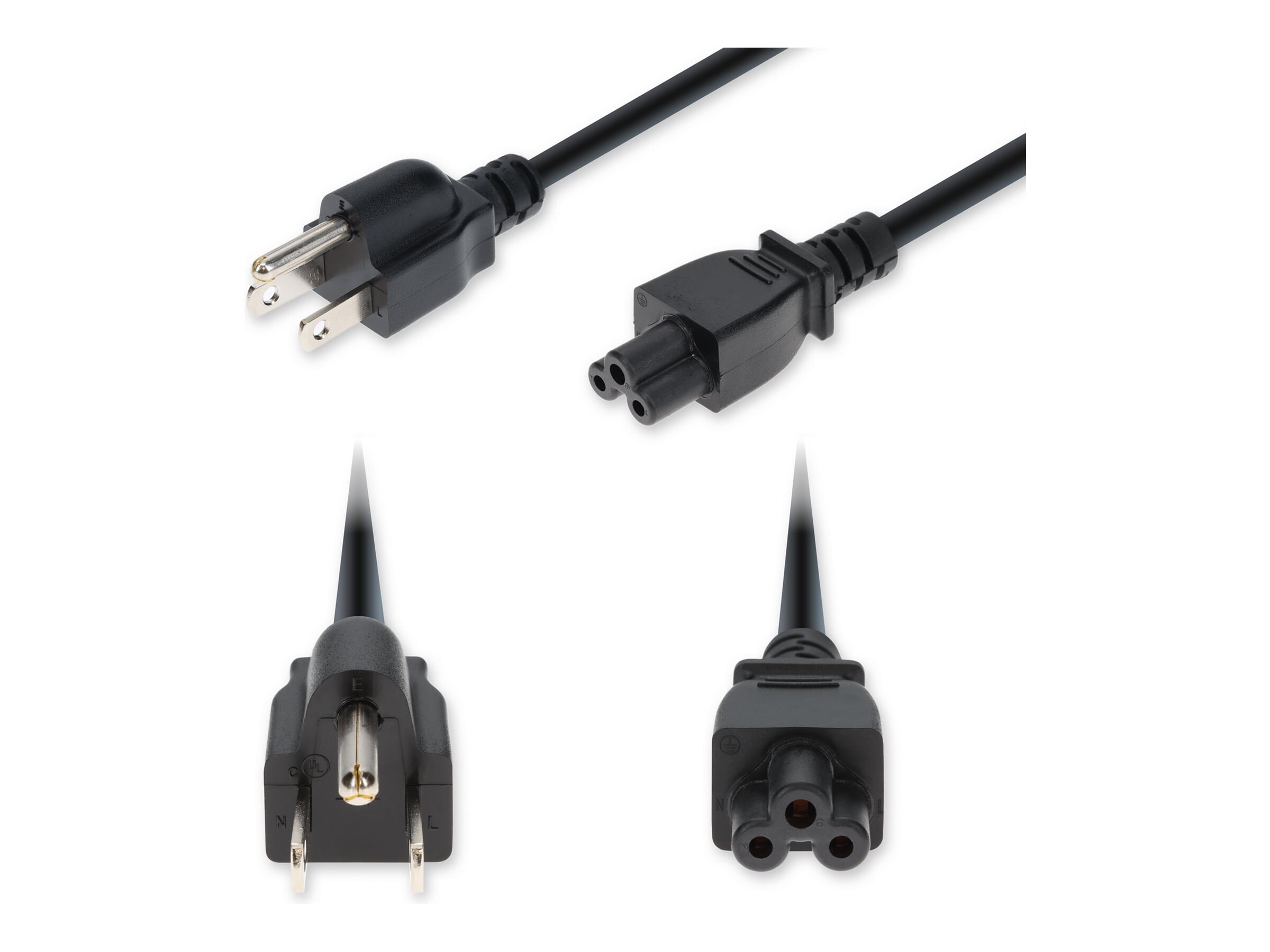 AddOn NEMA 5-15P to C5 (F) Standard Commercial 18AWG 125V at 10A (ADD ...