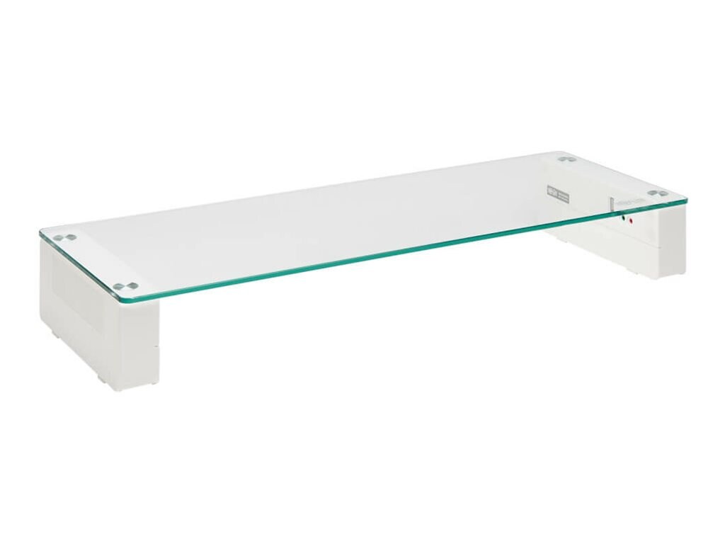 Tripp Lite Height Adjustable Monitor Riser for Desk w Glass (MR248USBG )