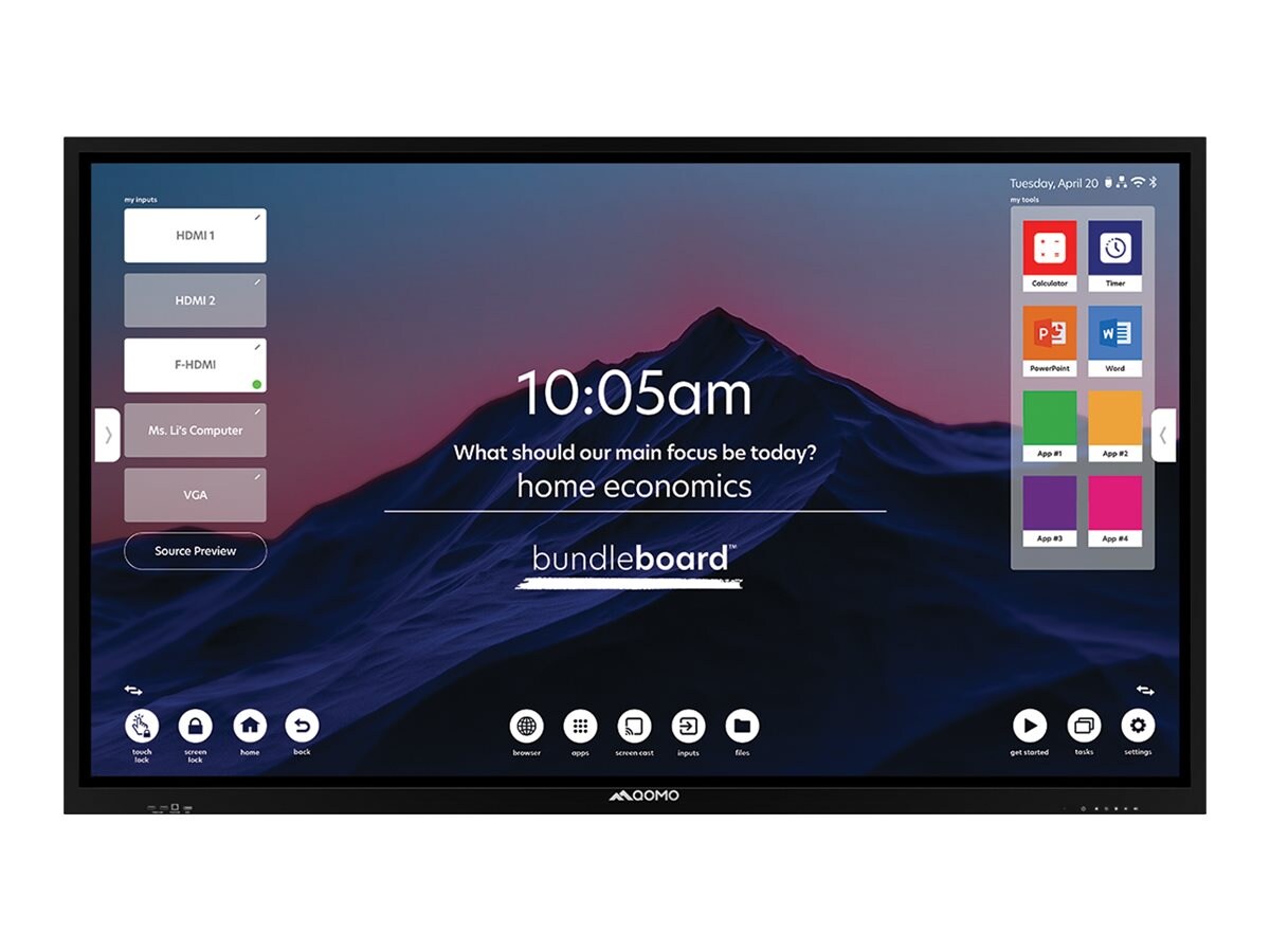 QOMO 86" BundleBoard H Series 4K LED-LCD Touchscreen Display (QITBB86-H)