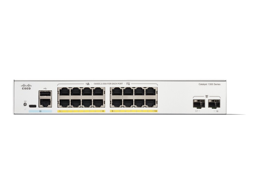 Cisco Cat 1300 16-port GE Full PoE (C1300-16FP-2G)