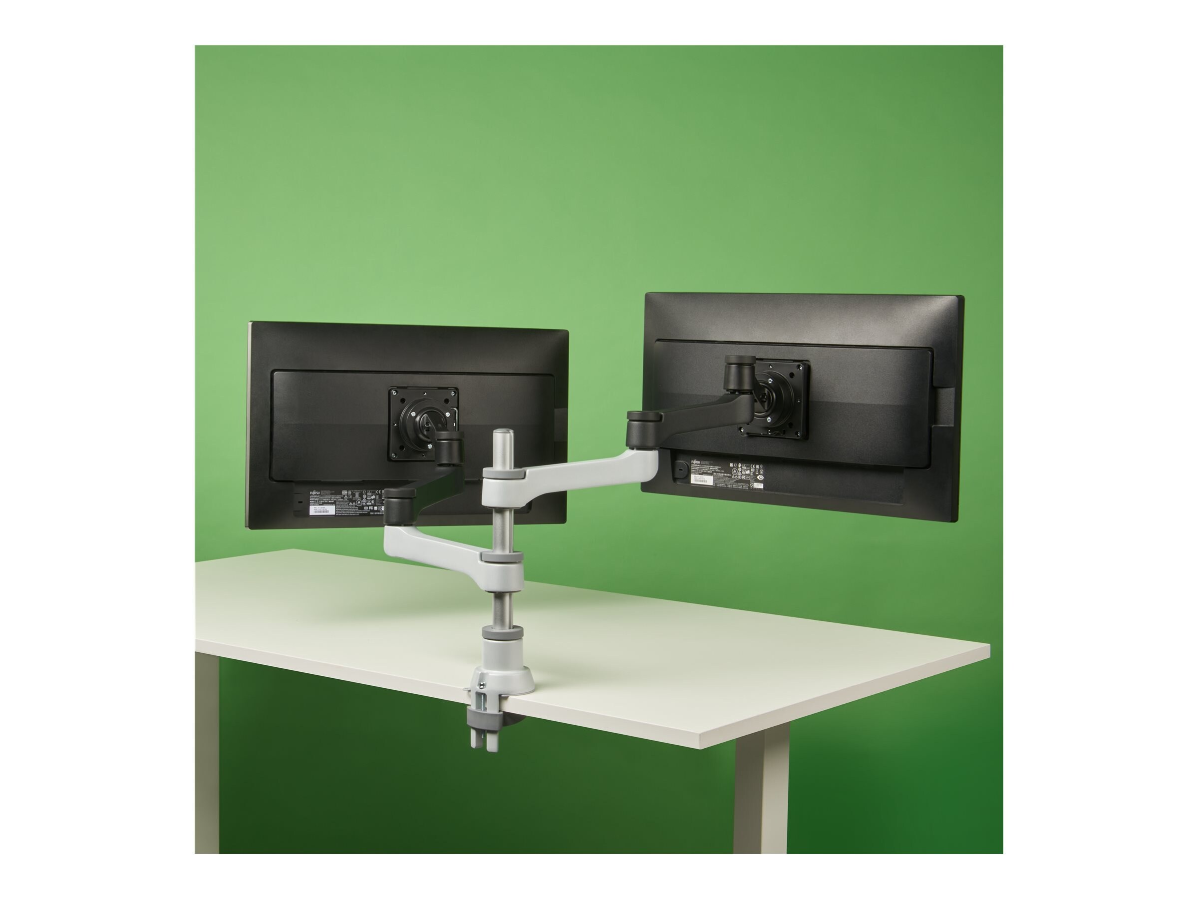 R-Go Zepher Double Monitor Arm for 17"-32" Displays (RGOVLZE4TWSI )