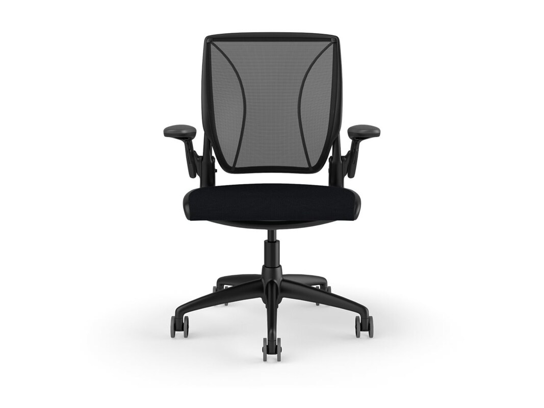Humanscale World Task Chair w Adjustable Duron Arms, Black ...