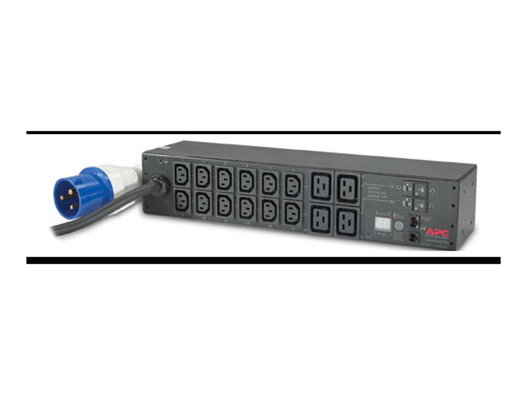 APC Rack PDU, Metered, 230V 32A 2U, (12) C13 (4) C19 Outlets (AP7822B)