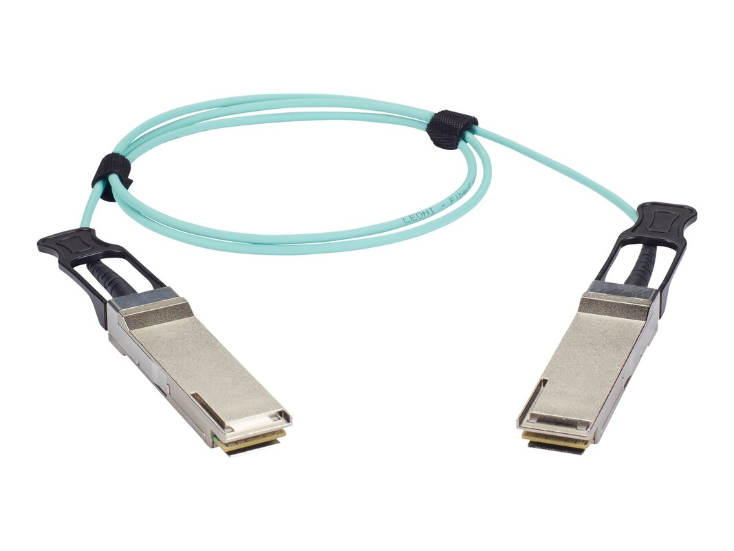 Black Box 40GBASE-AOC QSFP+ Direct Attach Active Optical Cable, (QSFP-H40G-AOC1M-BB)
