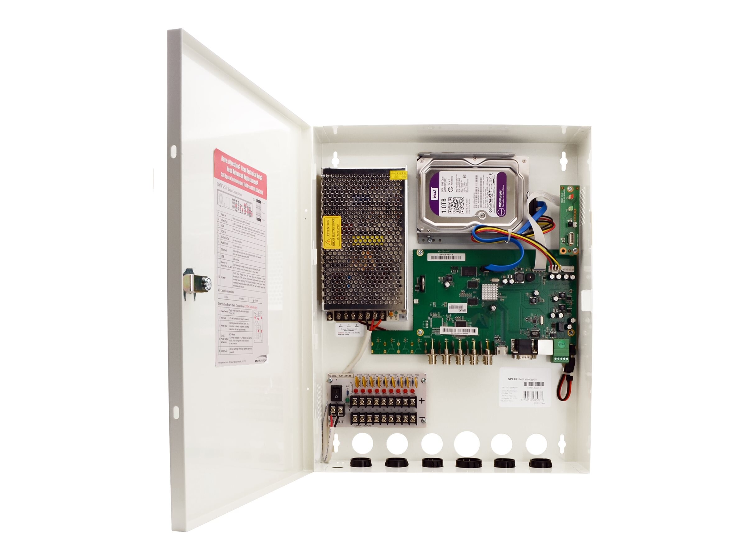 Speco 8 CHANNEL 4MP TVI WALLMOUNT DV (D8WVNP6TB )