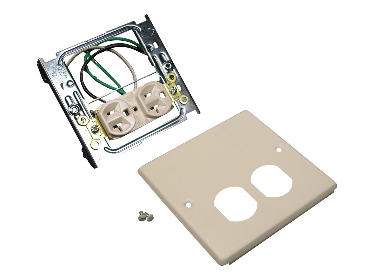 Legrand 2-GANG W ONE DUPLEX RECEP INST (G4047WX )