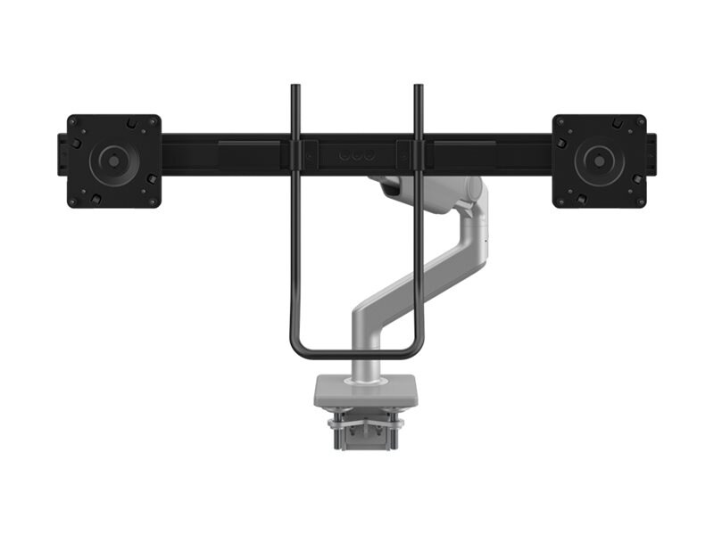 Humanscale M8.1 Arm, Clamp & Bolt-Thru Mount Combo, Silver w (M81NTNDSBHB)