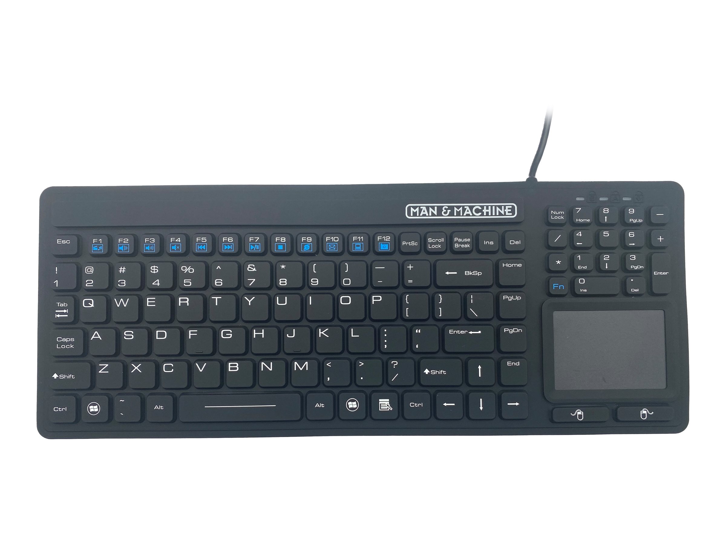 Man & Machine Simply Cool Touch Waterproof Value Keyboard with ...