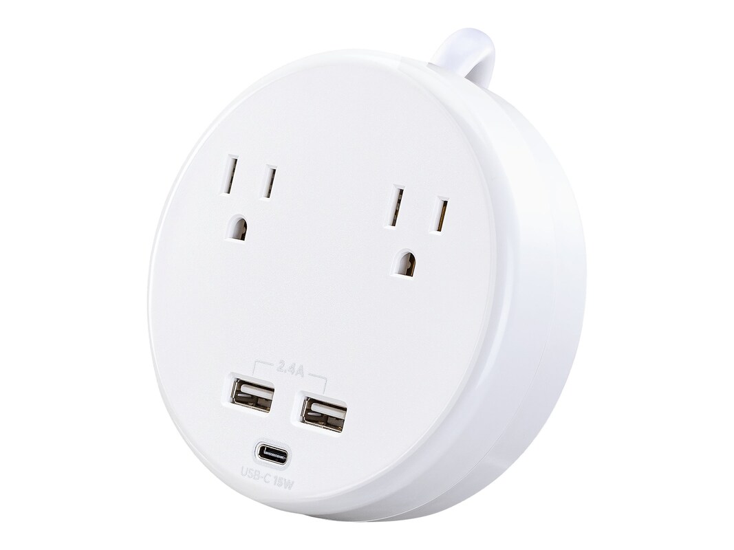 CyberPower 500 J, 125 V, NEMA 5-15P 45 degree off-set plug Surge (P205UC)