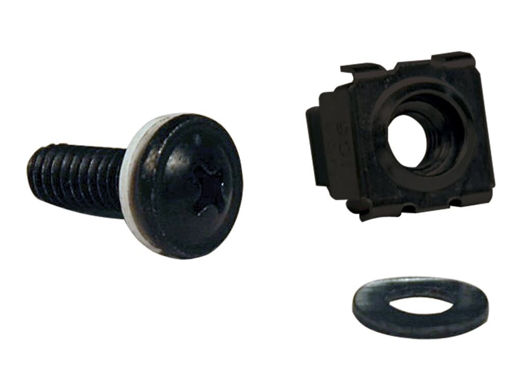 Tripp Lite Square Hole Hardware Kit, (50) M6 cage Nuts and Bolts ...