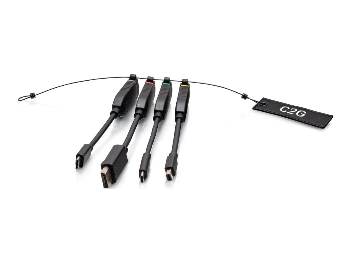 C2G Universal 4K HDMI Dongle Adapter Ring w Color Coded Mini (C2G30289)