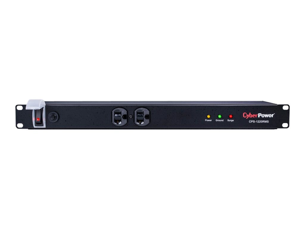 CyberPower 20A PDU RM 1U 1800J Surge 5-20, (CPS1220RMS) (CPS1220RMS)