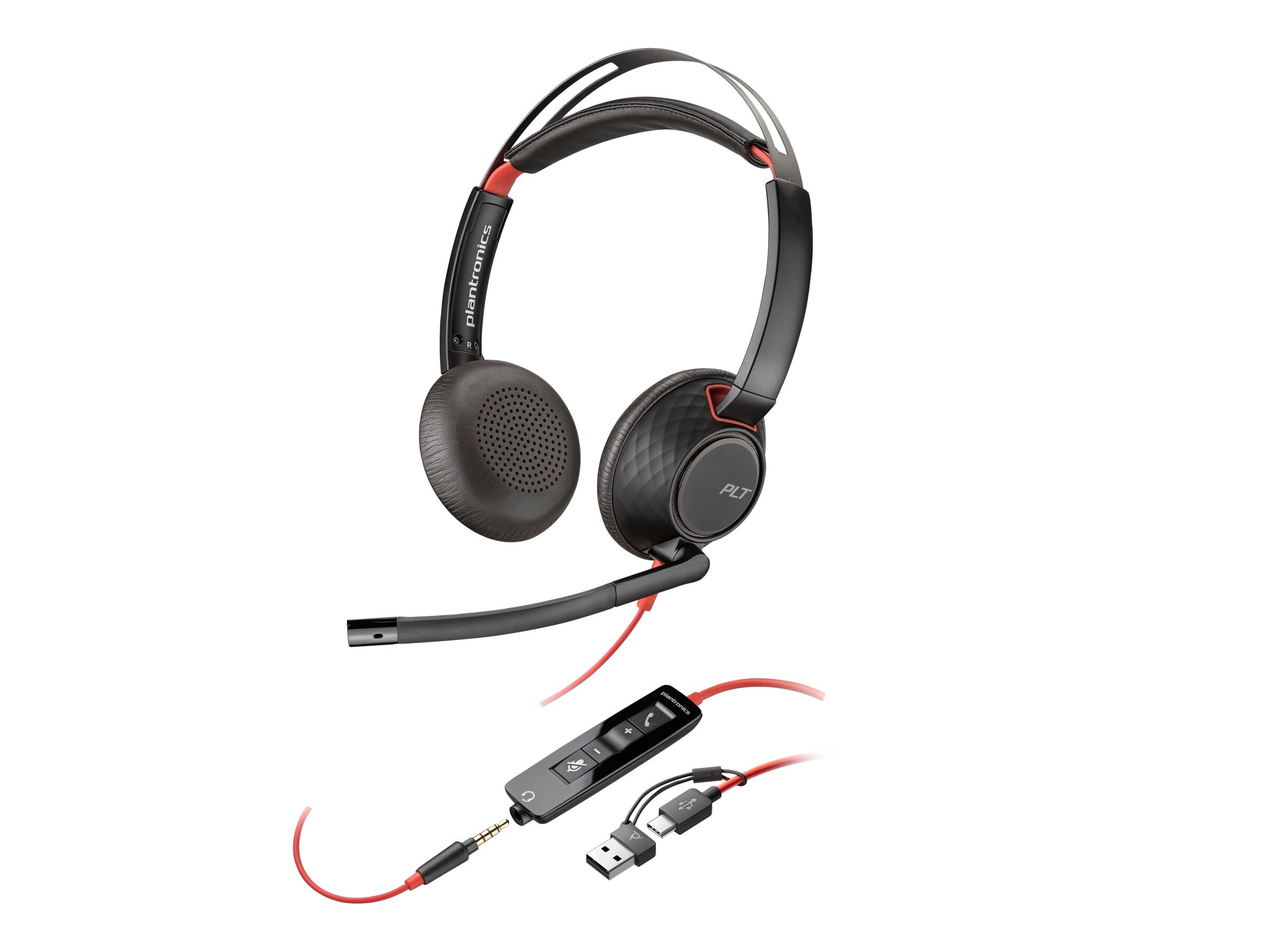 HP Poly Blackwire 5220 Stereo USB-C Headset w 3.5mm Plug & USB (8X231A6)