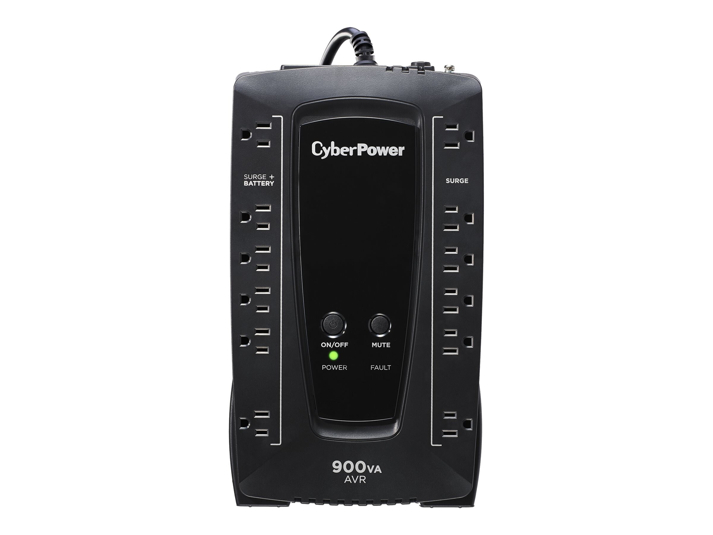 CyberPower AVR Series 900VA 480W Line-Interactive Desktop, Green (AVRG900U)