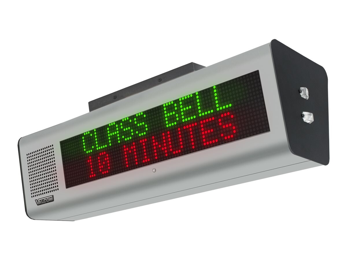 Valcom VL522-F Double-Sided IP Speaker-with-Text & Flashers, 20 ...