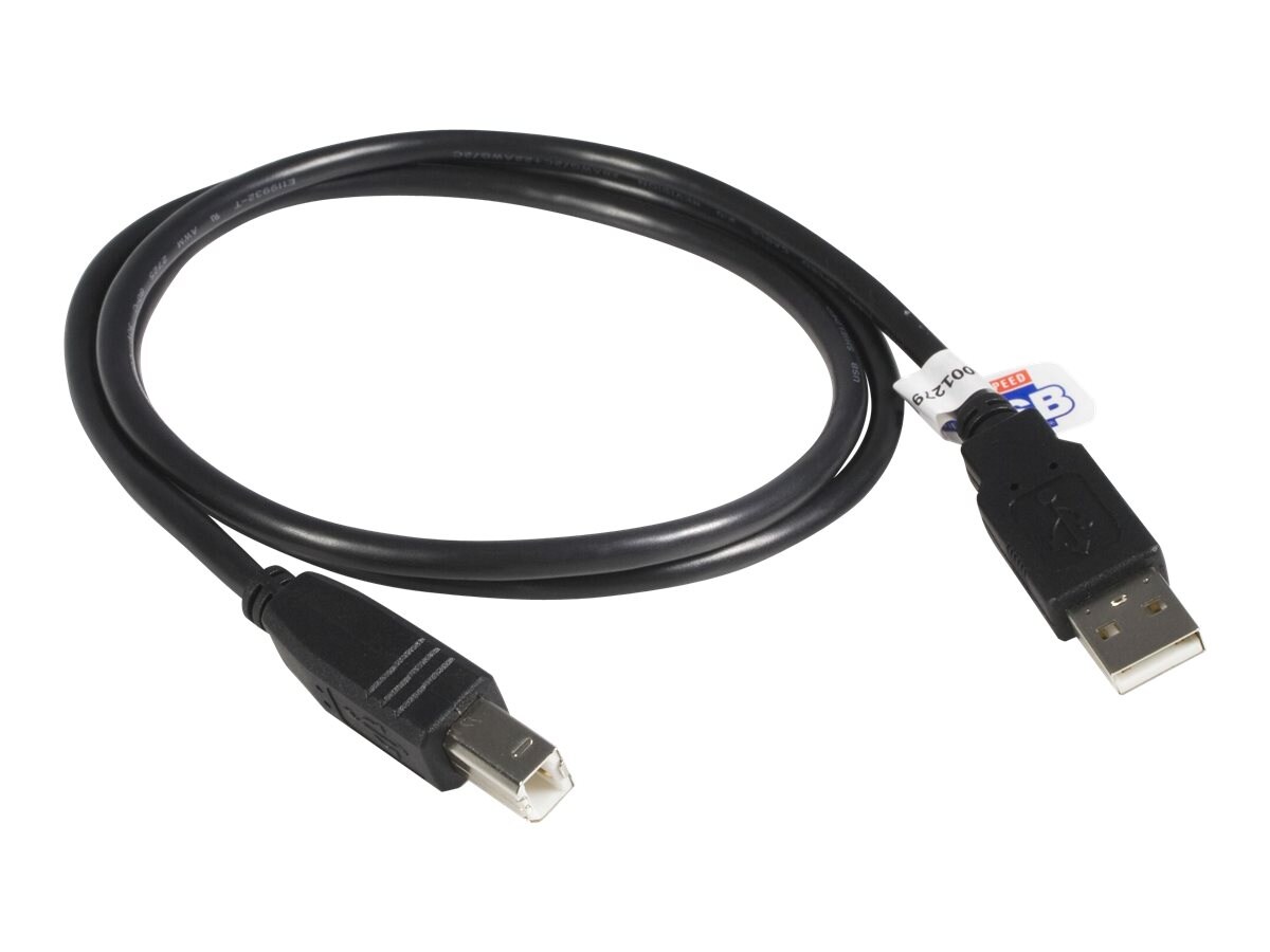 StarTech.com USB 2.0 Cable, High Speed Certified, USB A Male to (USB2HAB10)