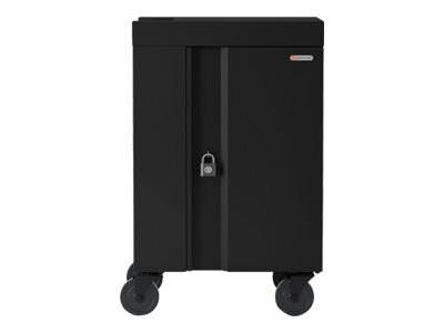 Bretford Manufacturing 20-Unit Pre-Wired CUBE Cart Mini, Black ...