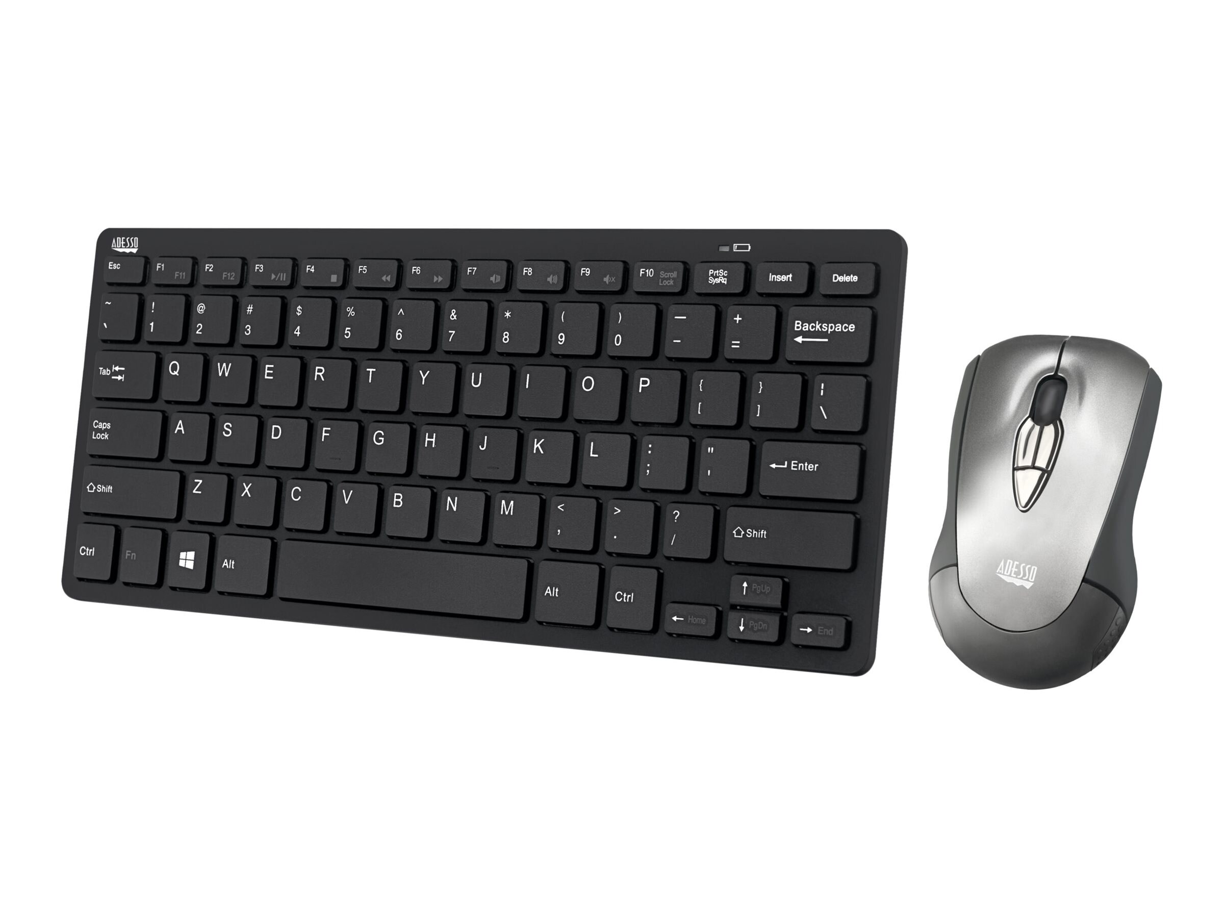 Adesso Air Mouse Mobile With Compact Keyboard (WKB-5100CB)