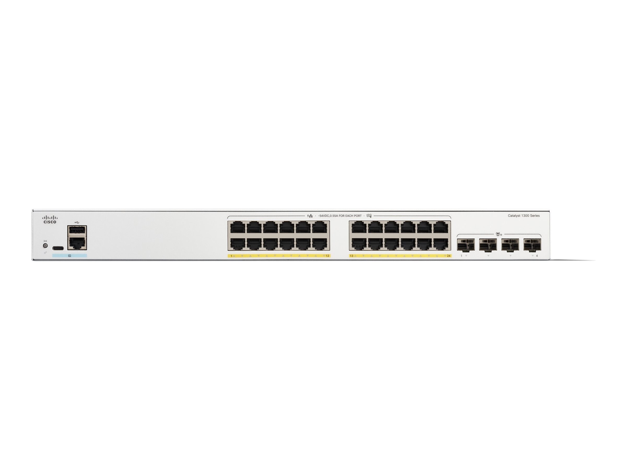 Cisco Cat 1300 24-port GE Full PoE (C1300-24FP-4X)