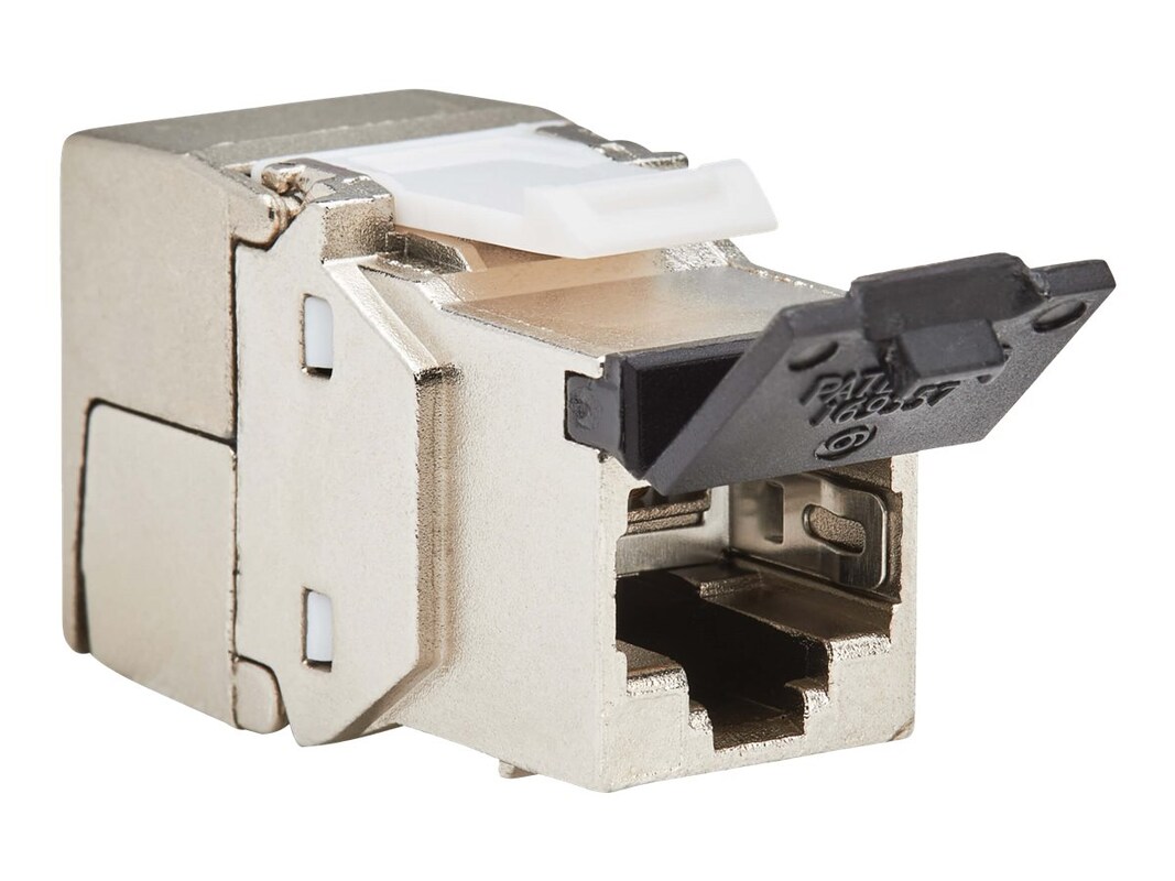 Tripp Lite Cat8 STP Shielded Tool-Free Keystone Jack, 568A 568B, (N238-SHC8-TF-1)