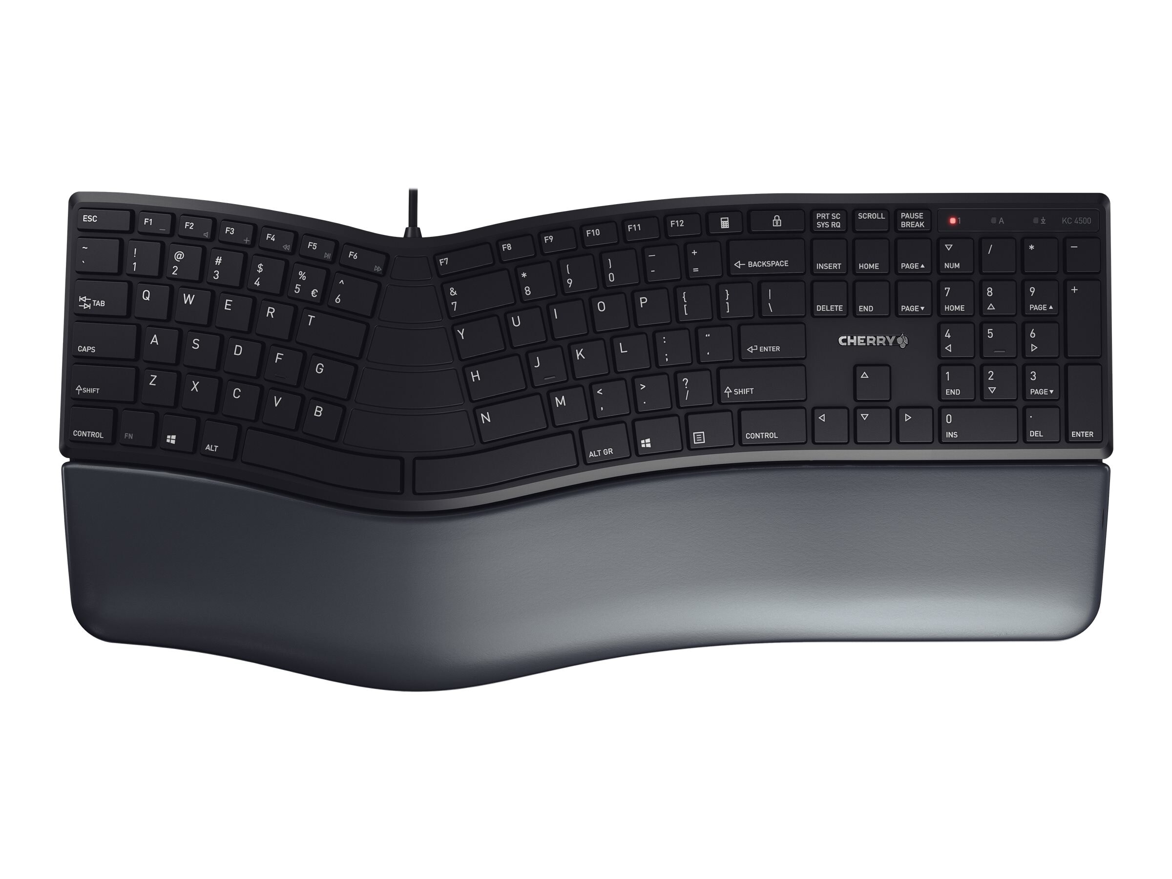 Cherry KEYBOARD, ERGONOMIC, BLACK (JK-4500EU-2)