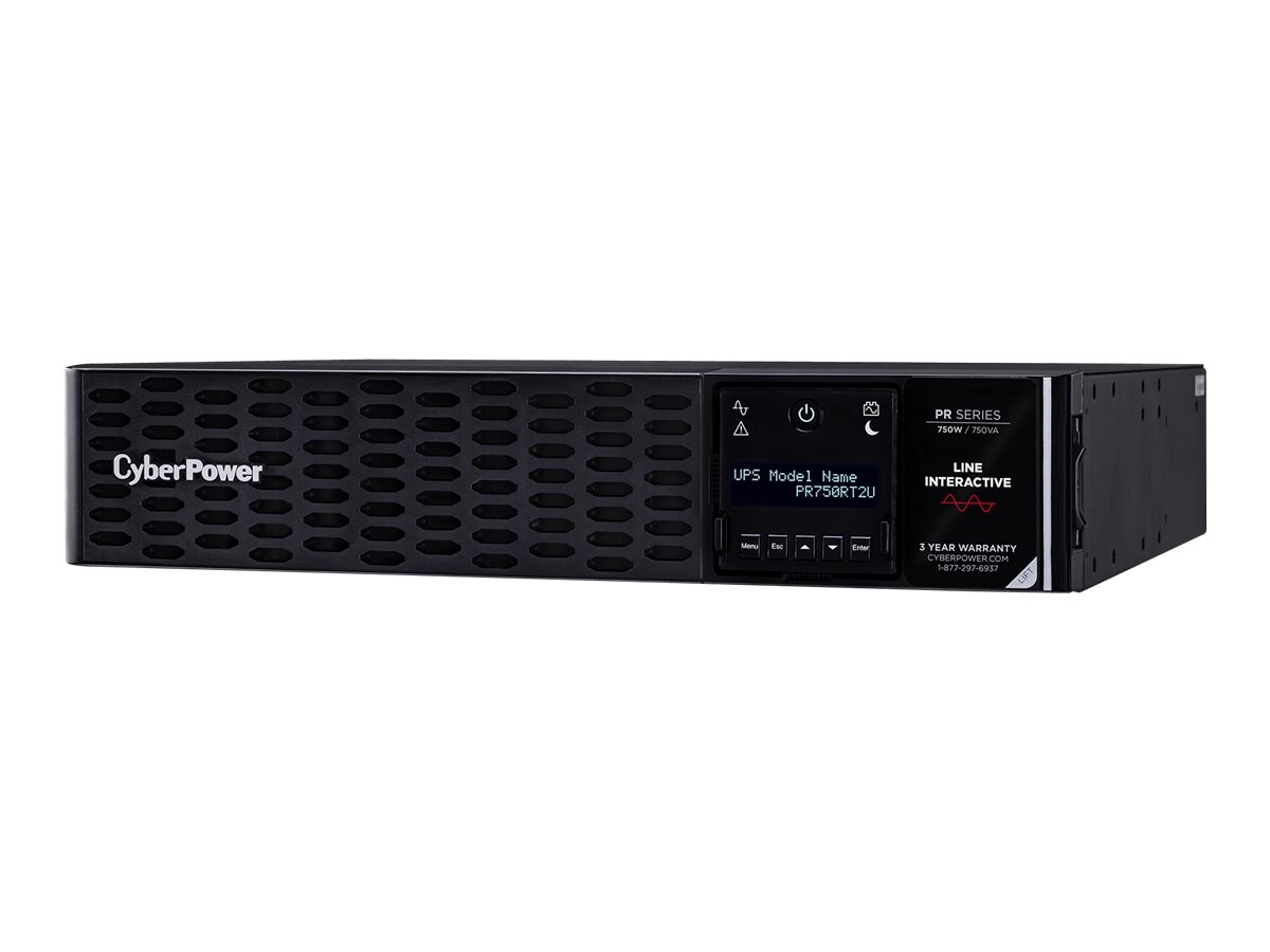 CyberPower 750VA, 750W, Sine Wave 2U Rack Tower UPS (PR750RT2U) (PR750RT2U)